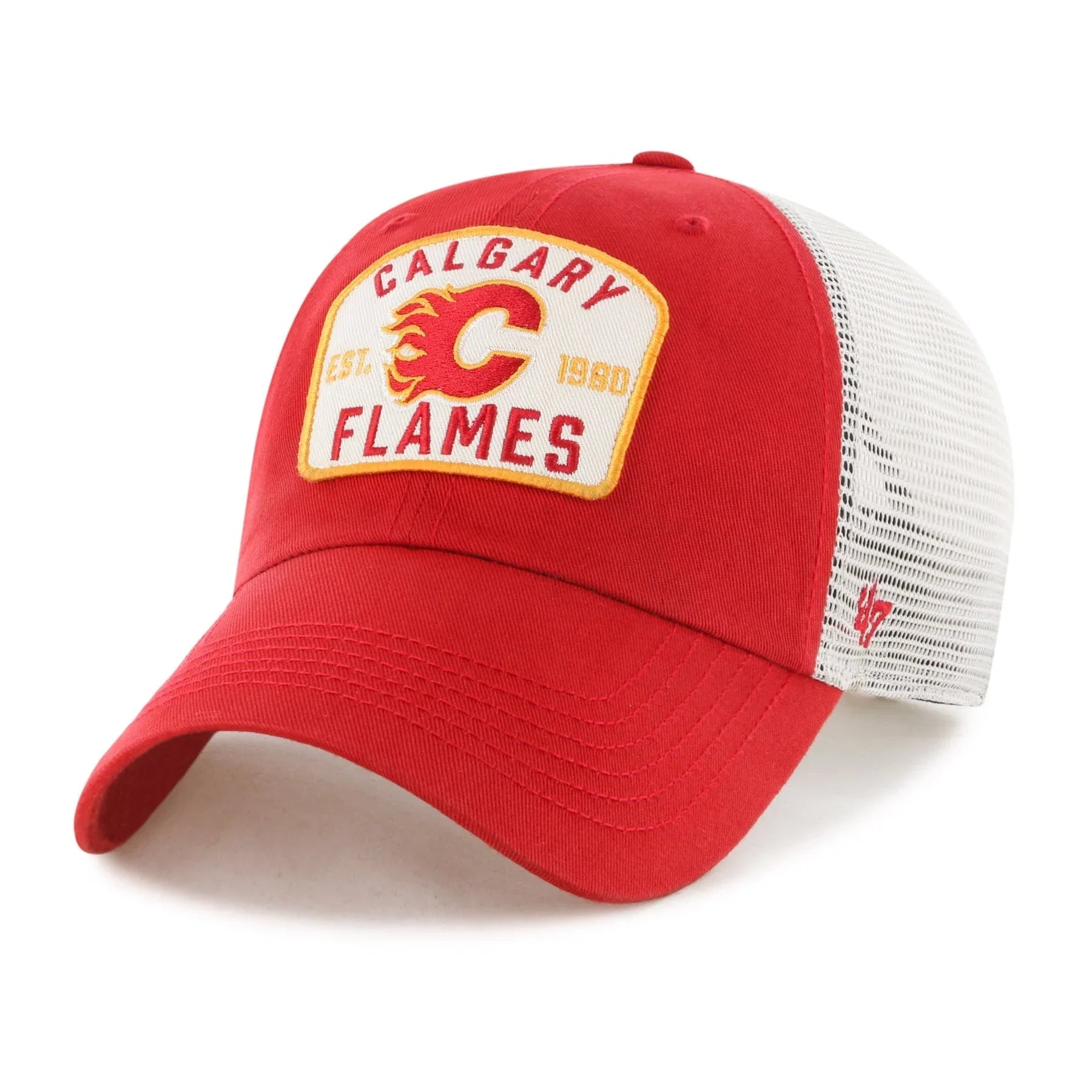 47 Brand NHL Clean Up McCall Snapback Hat - Calgary Flames