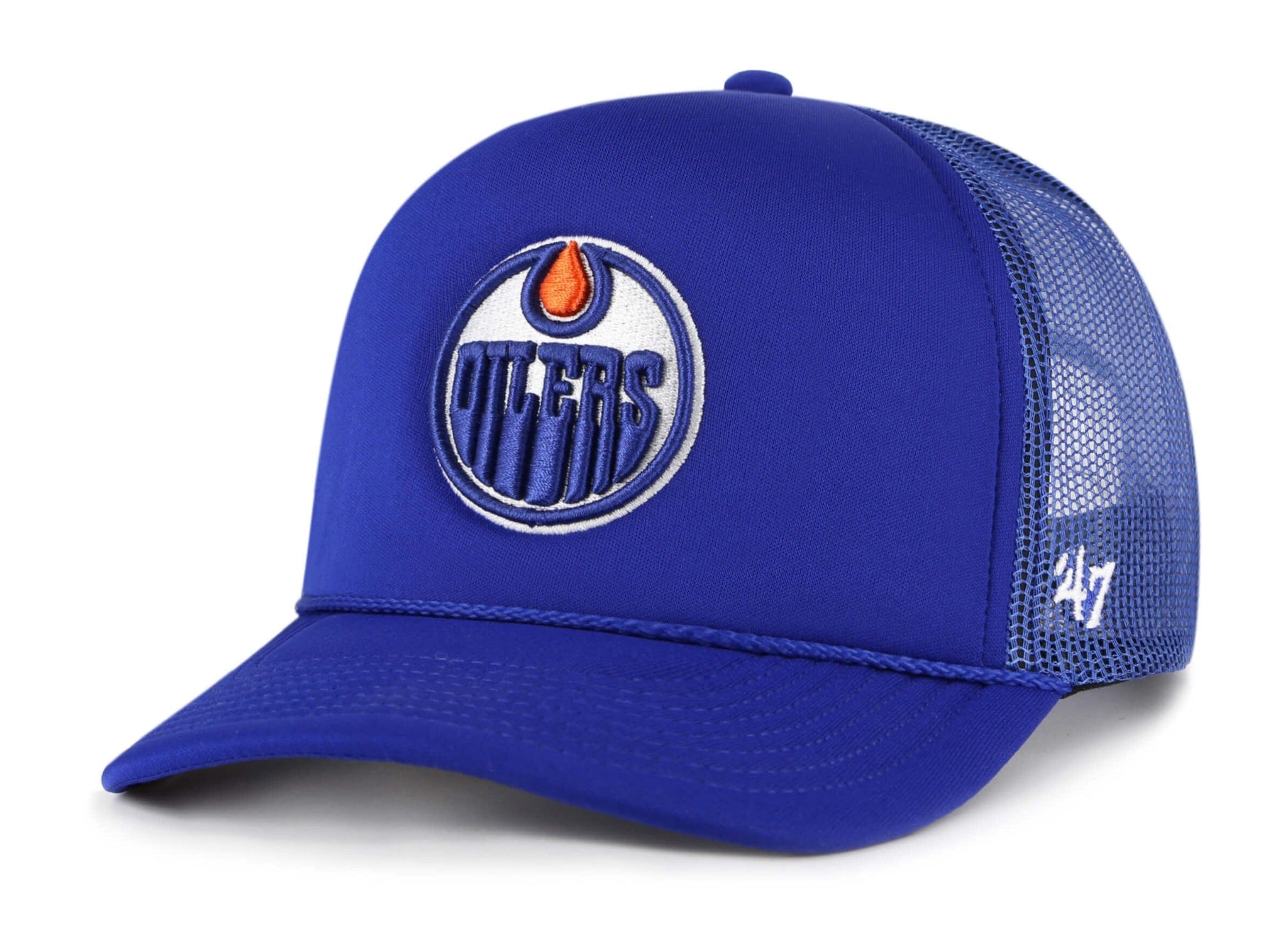47 Brand NHL Foam Front Mesh Trucker Hat - Edmonton Oilers
