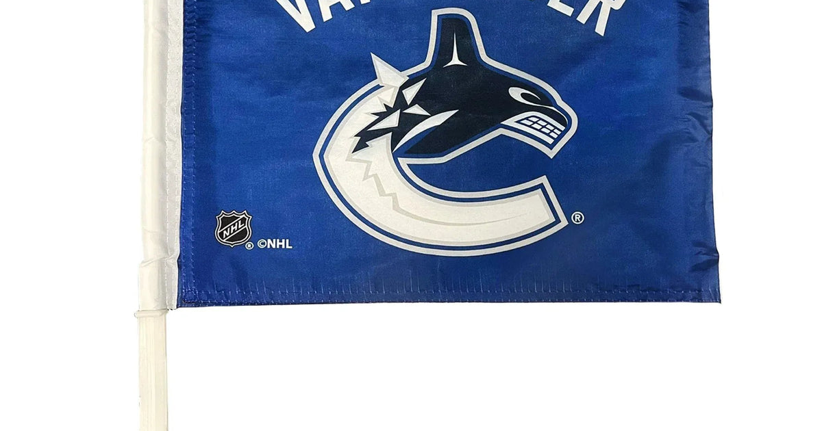 Vancouver Canucks NHL Car Flag (2011 Logo) | TheHockeyShop.com