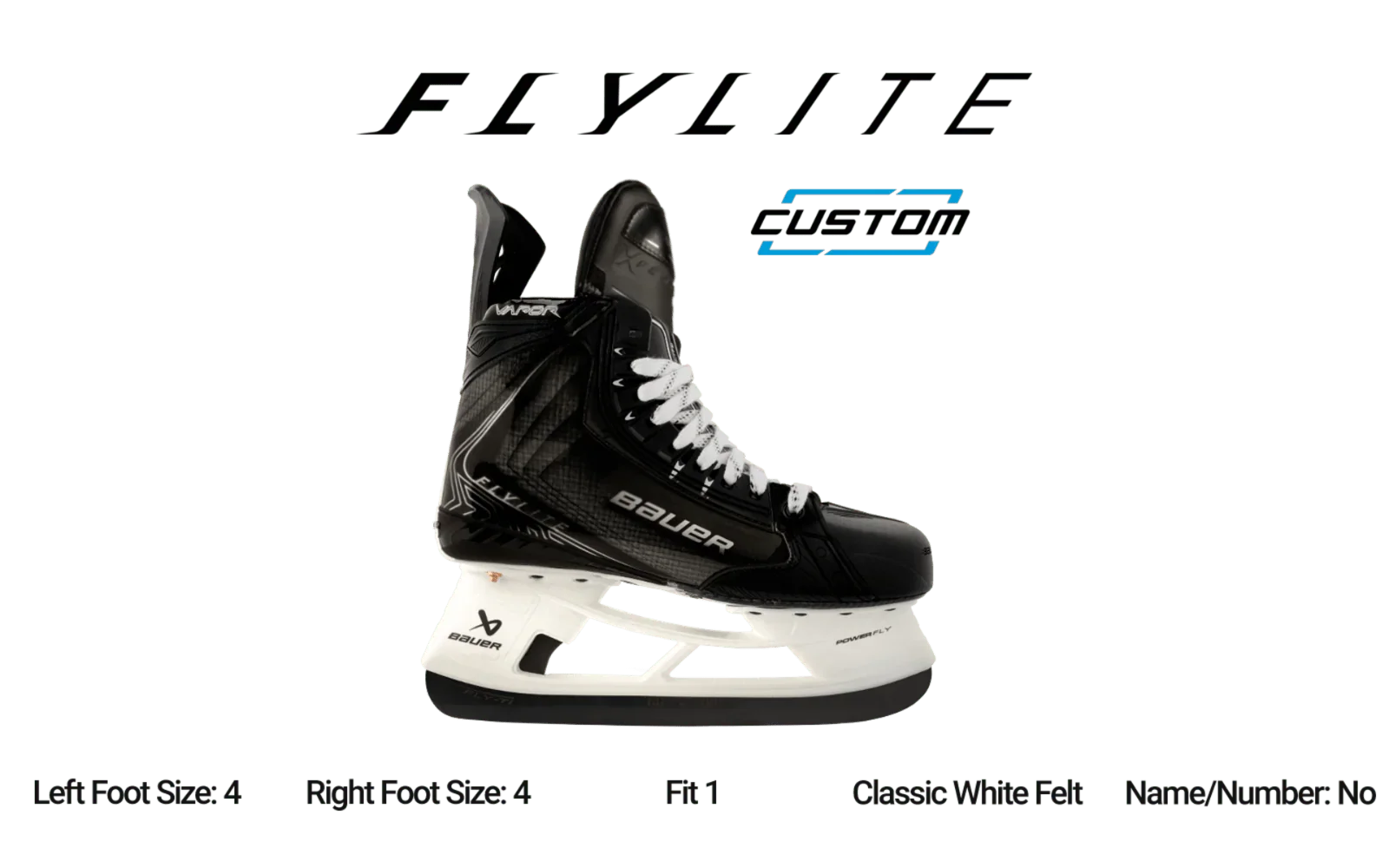 Bauer Vapor FlyLite Skates - Custom 4 Weeks