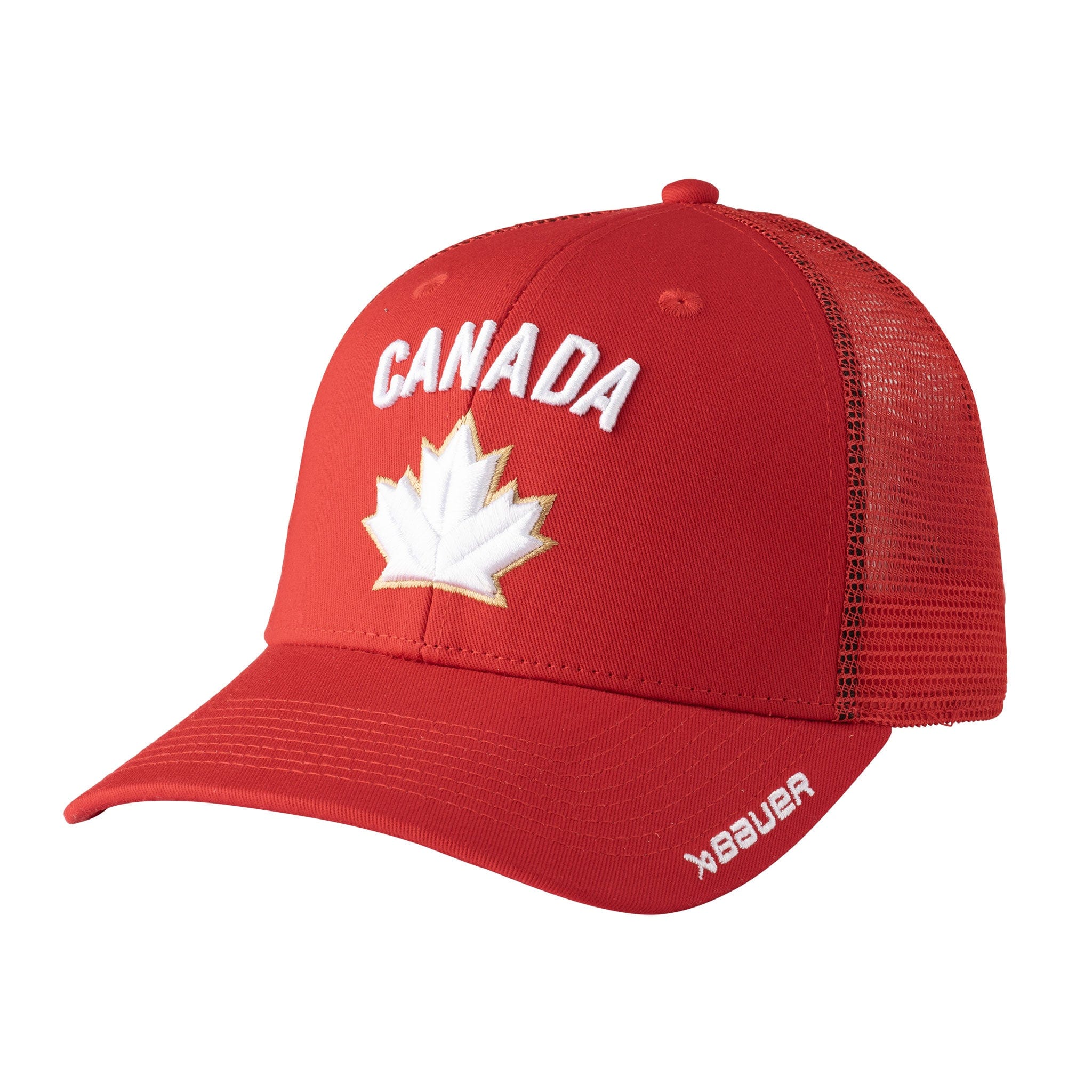 Bauer Hockey Canada Adjustable Youth Hat - Red