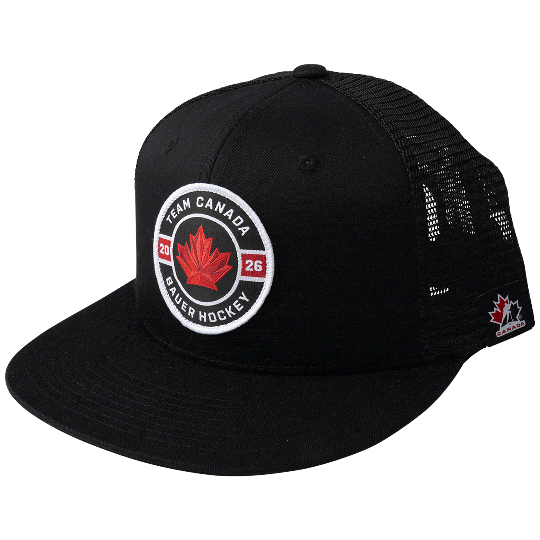 Bauer Hockey Canada Olympic Circle Flat Brim Hat - Black