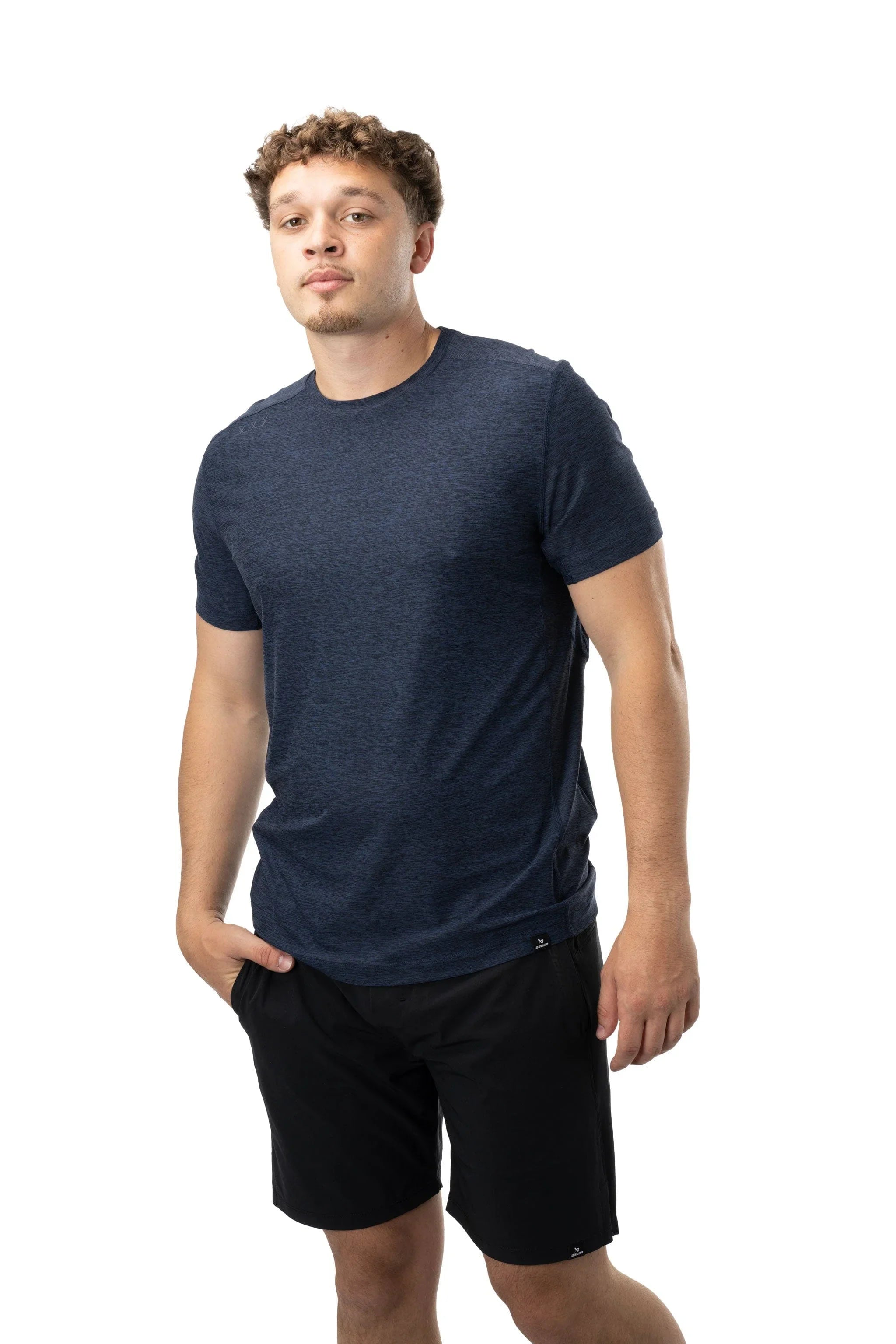 Bauer FLC Core Tech Shortsleeve Shirt - Navy