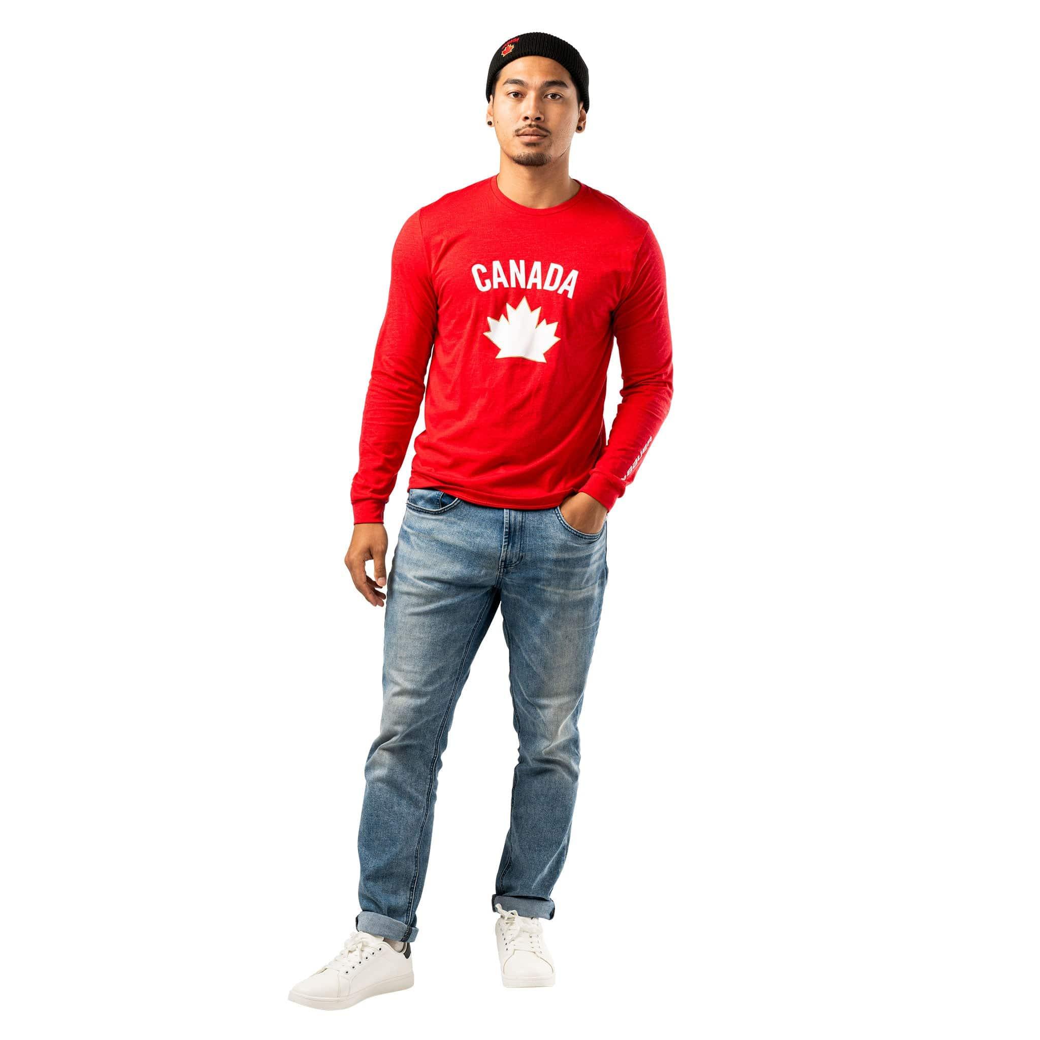 Bauer Hockey Canada Graphic Longsleeve Shirt - Red