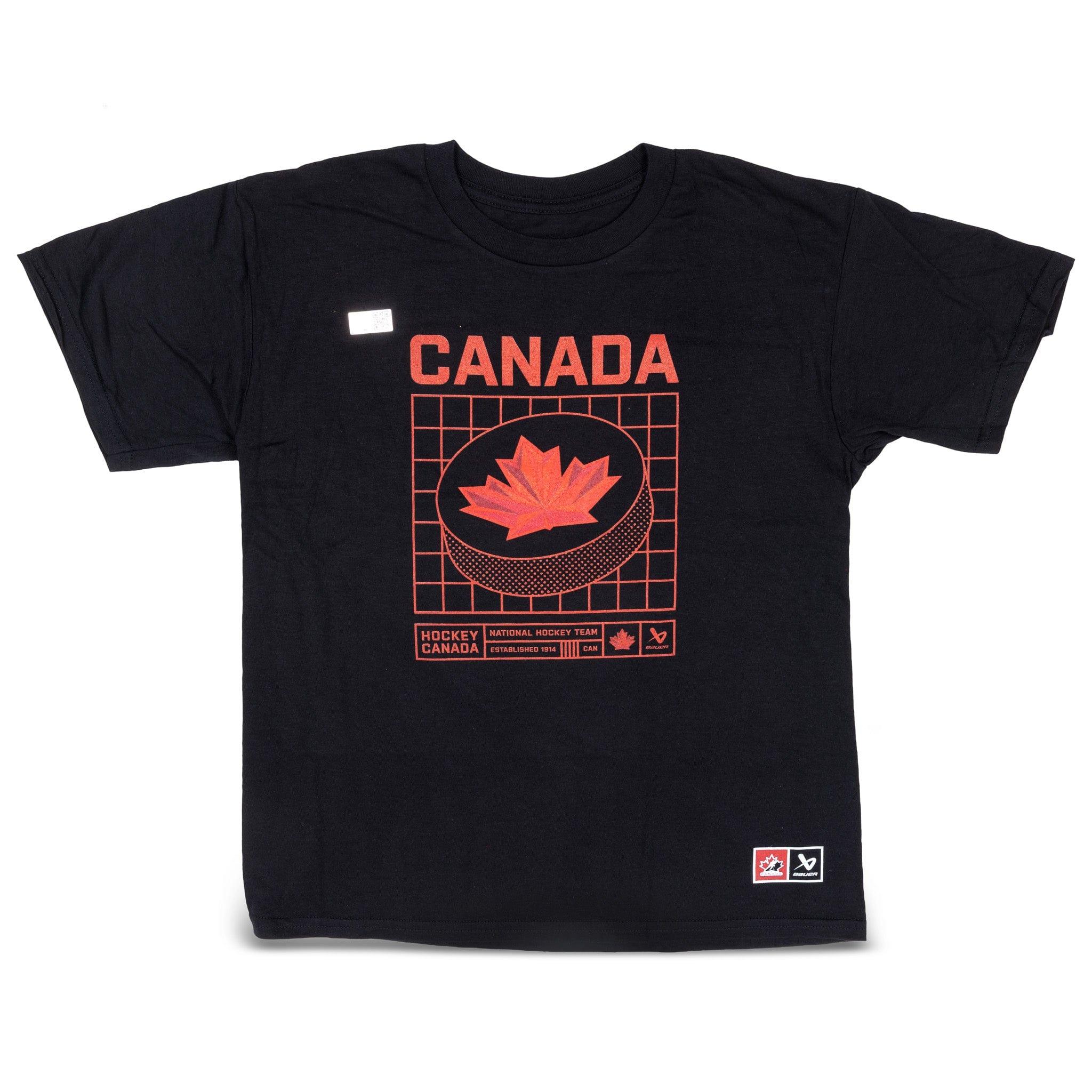 Bauer Hockey Canada Olympic Puck Shortsleeve Youth Shirt - Black