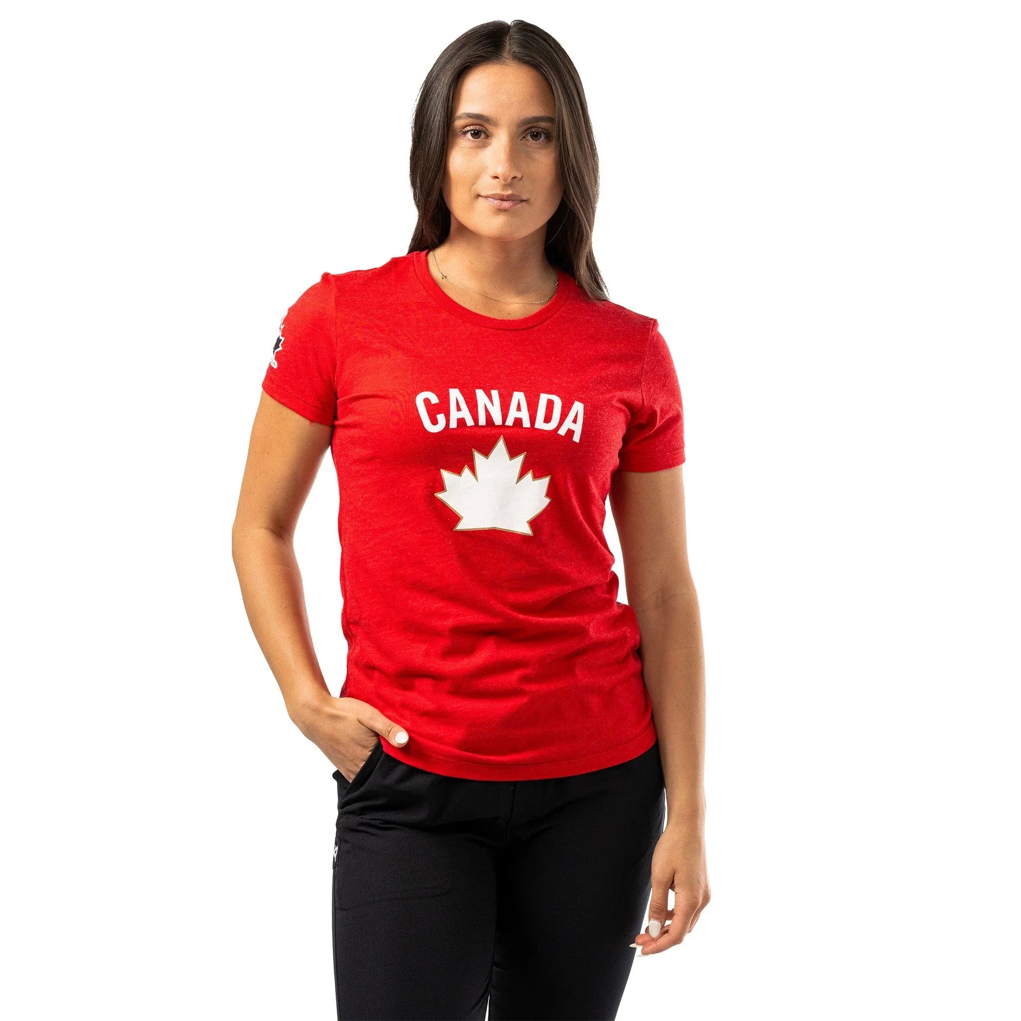 Bauer Hockey Canada Womens Graphic Shortsleeve Shirt - Red