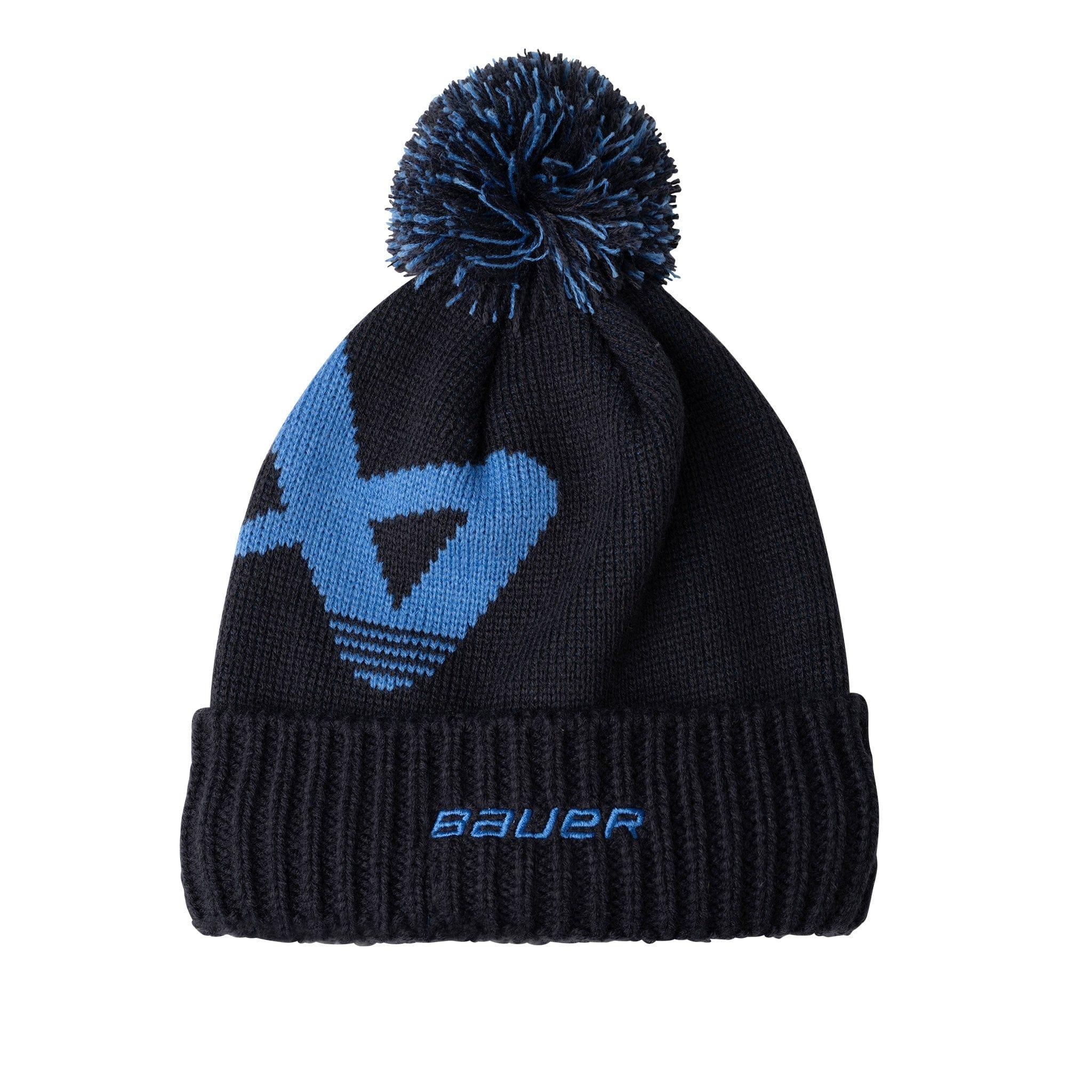 Bauer Intarsia Knit Pom Toque - Navy/Blue