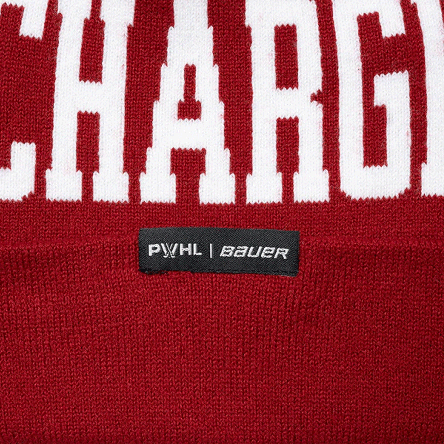 Bauer PWHL Patch Knit Pom Toque Ottawa Charge