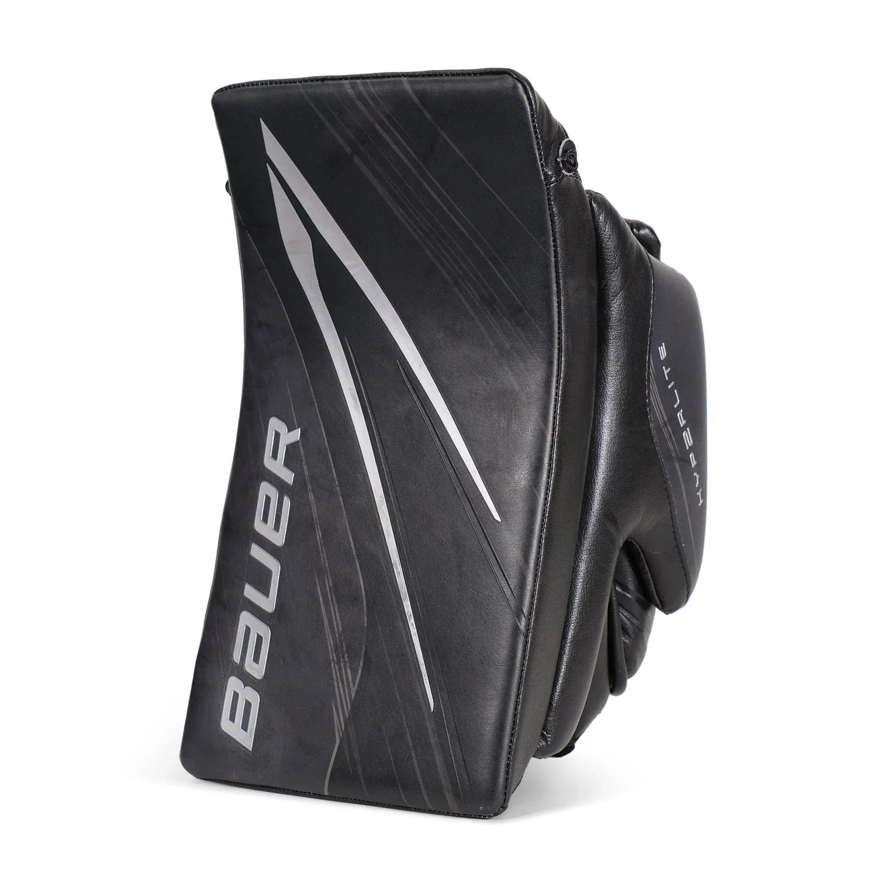 Bauer Vapor HyperLite2 Senior Goalie Blocker Black / Silver Regular ...