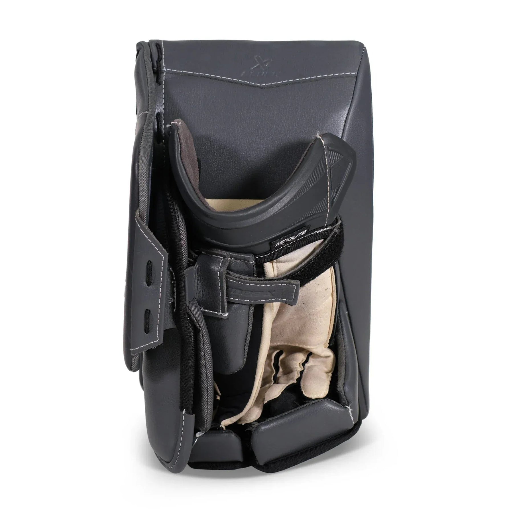 Bauer Vapor HyperLite2 Senior Goalie Blocker Black / Silver Regular ...