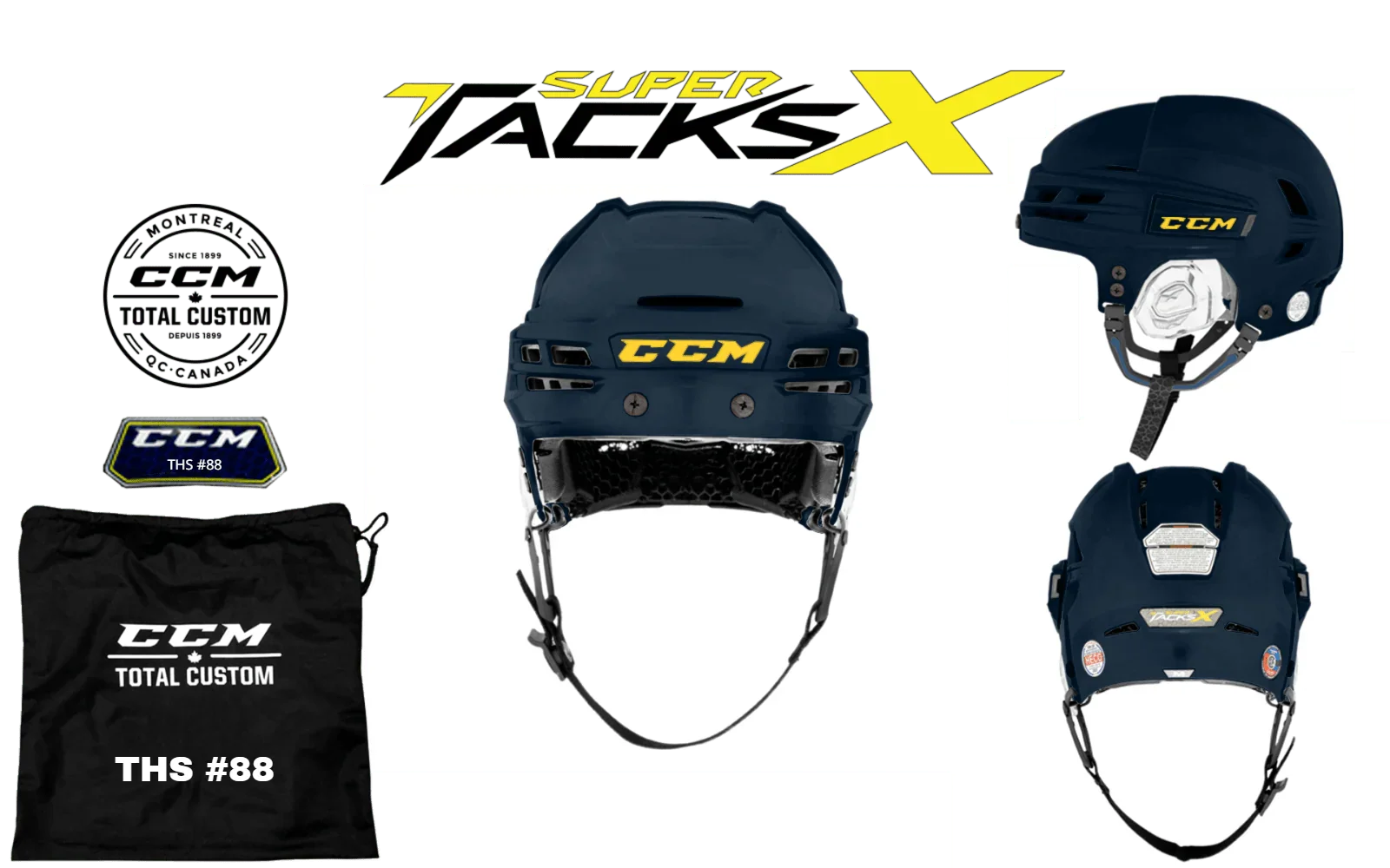 CCM Super Tacks X Total Custom Helmet
