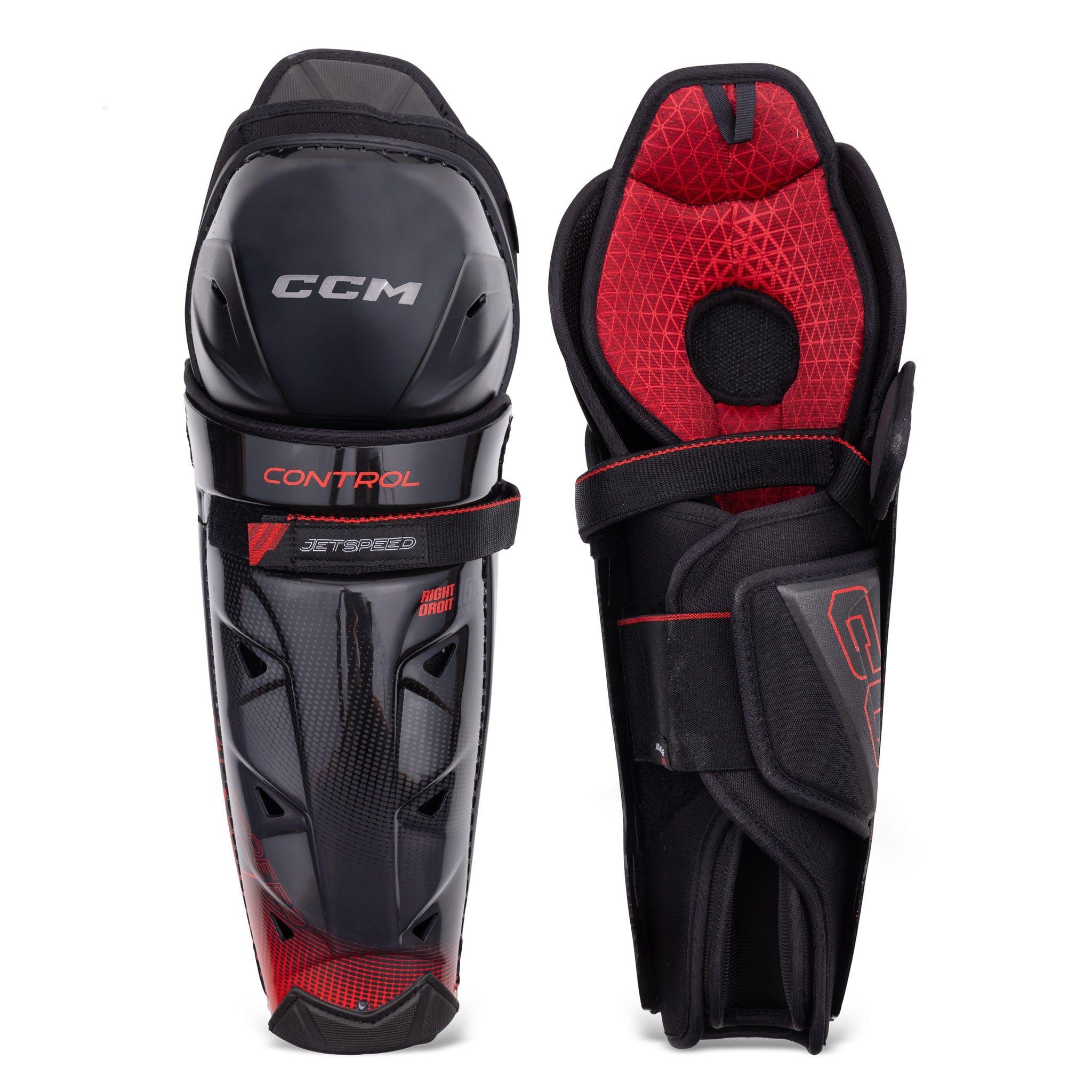 CCM Jetspeed Control Senior Hockey Shin Guards