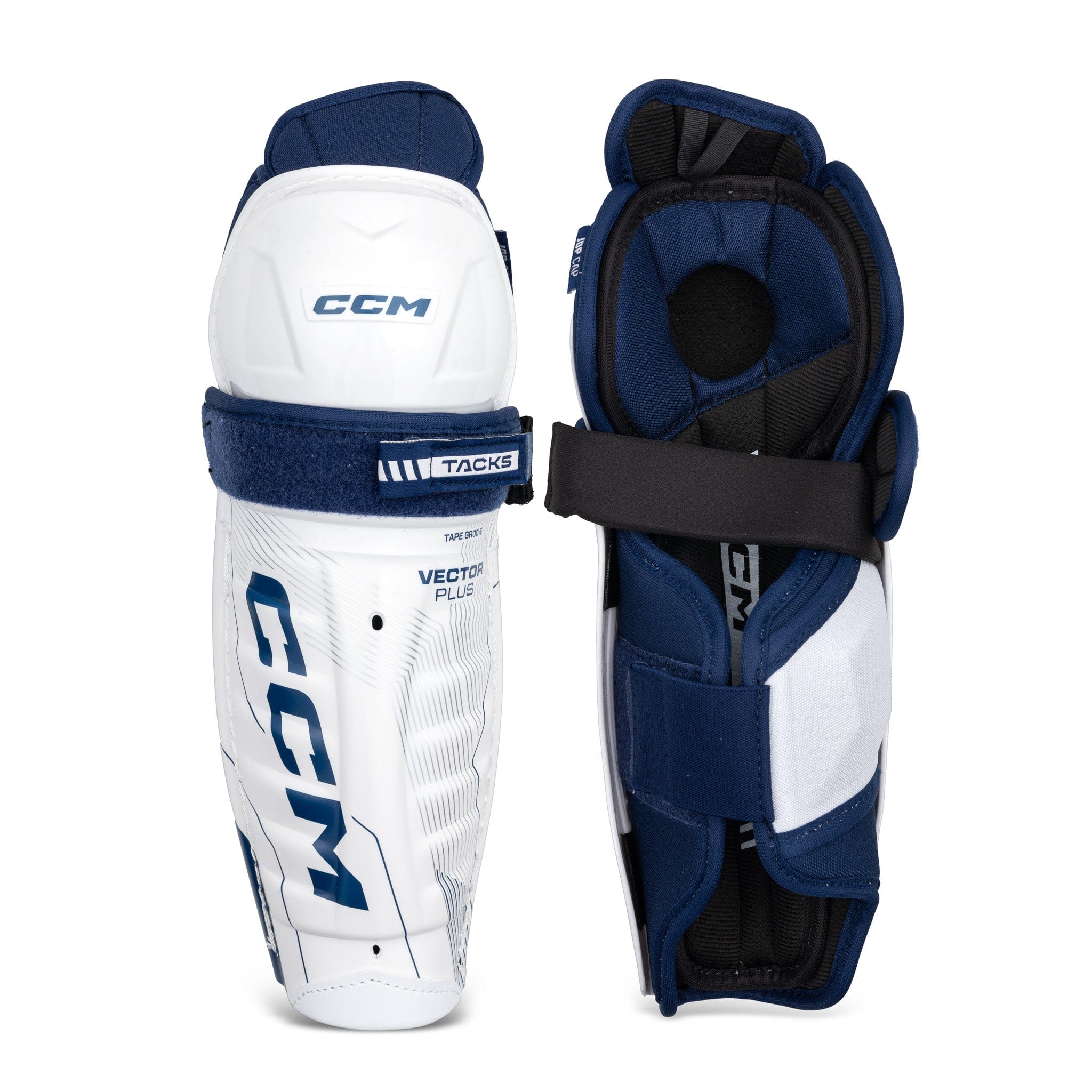 CCM Tacks Vector Plus Junior Hockey Shin Guards - 2024