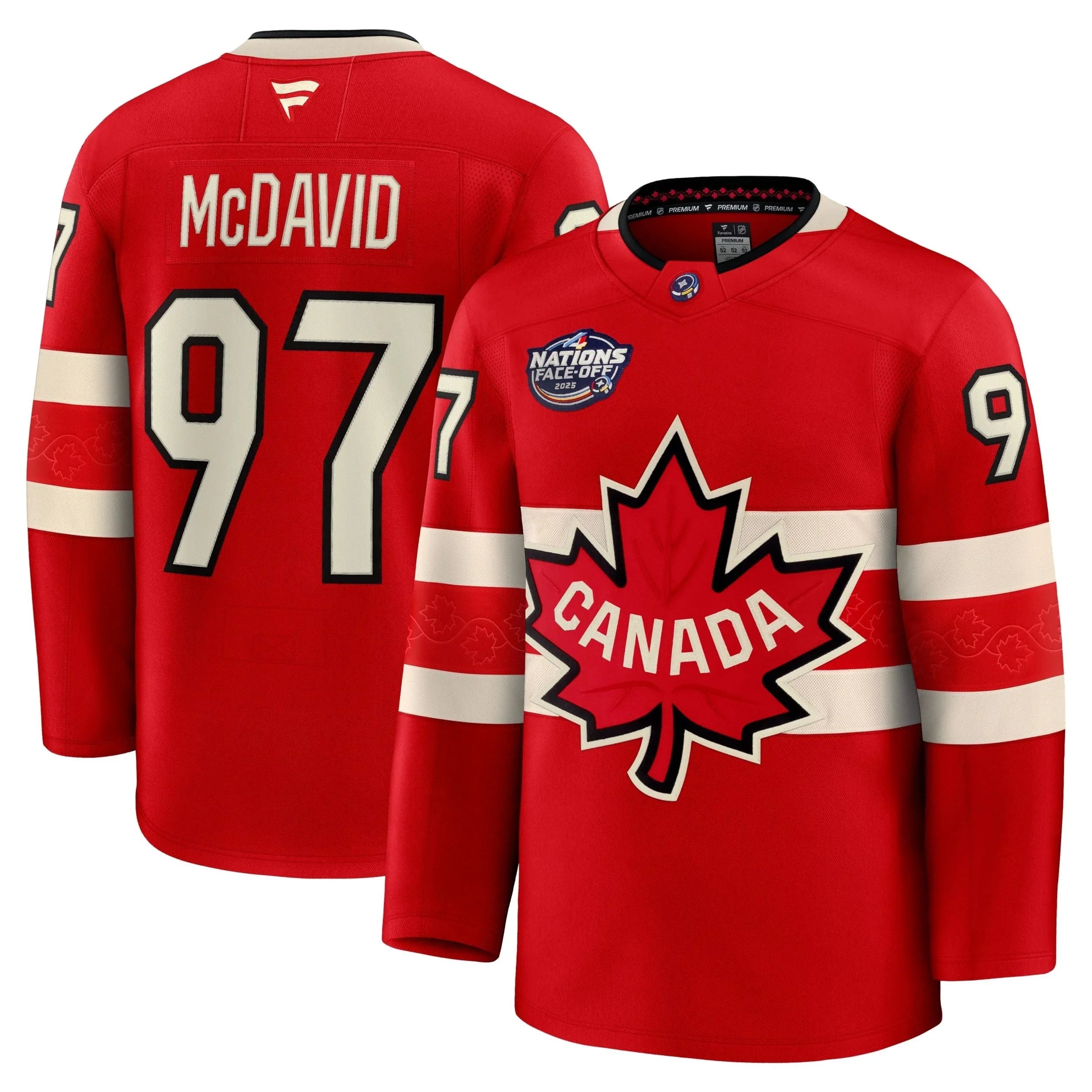 Connor McDavid Canada 2025 4 Nations Jersey – Fanatics Premium