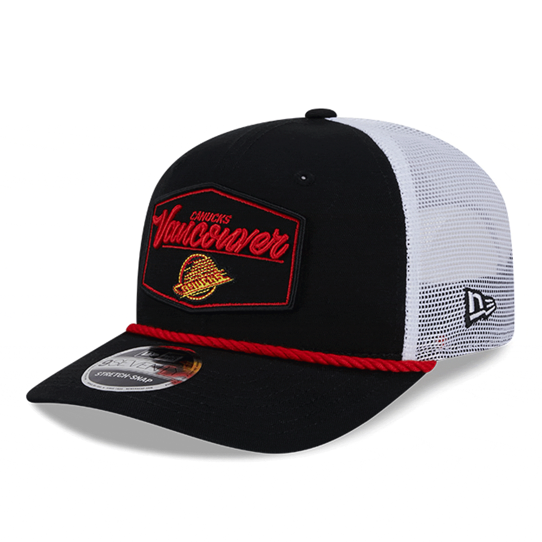 NewEra NHL 9Seventy Pitch Rope Meshback Hat - Vancouver Canucks Skate ...