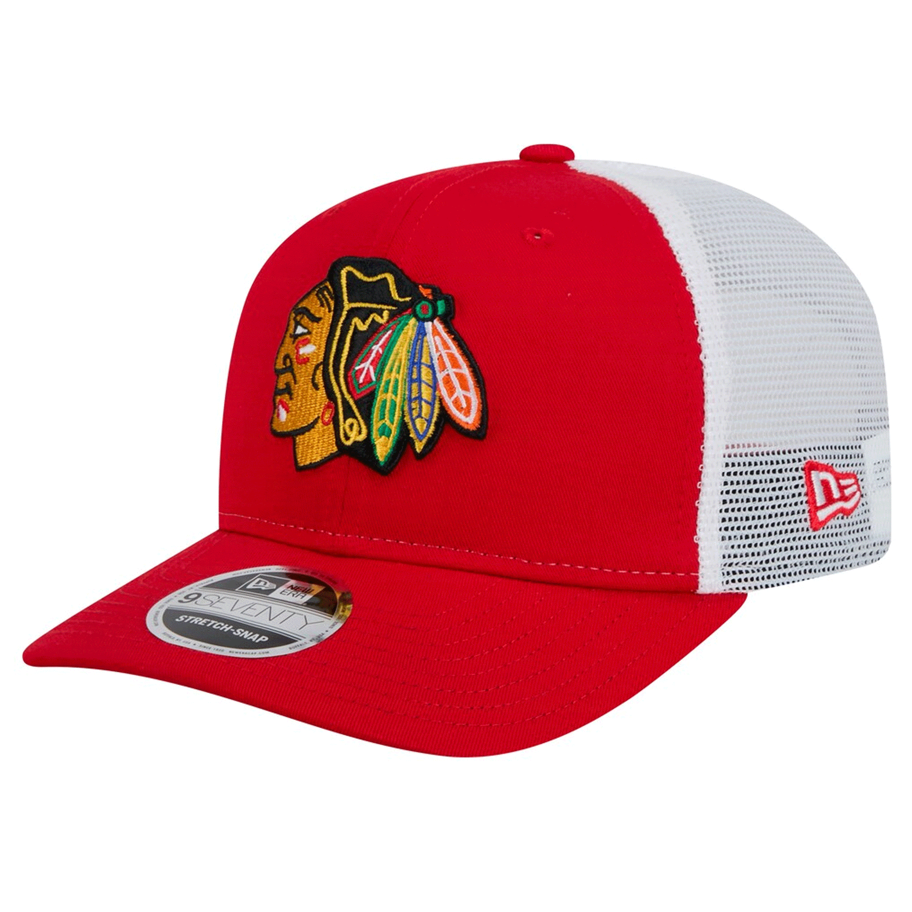 NewEra NHL 9Seventy Team Color Meshback Hat - Chicago Blackhawks - Red ...