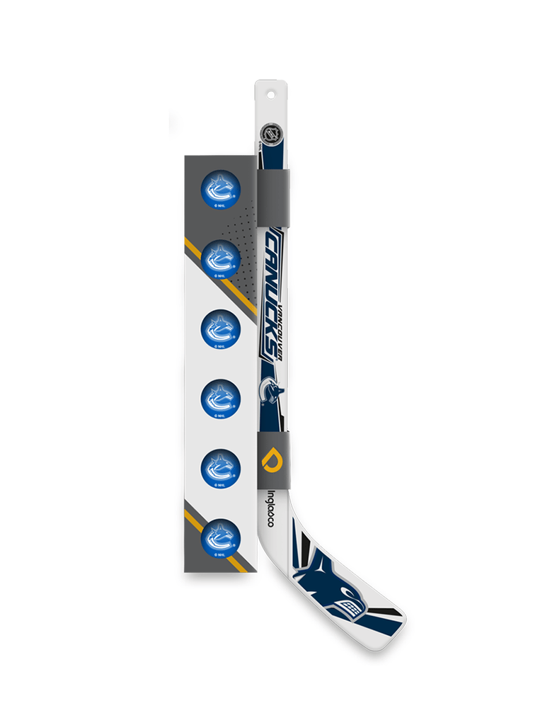 Inglasco NHL Rapid Fire Mini Hockey Stick Set - Vancouver Canucks