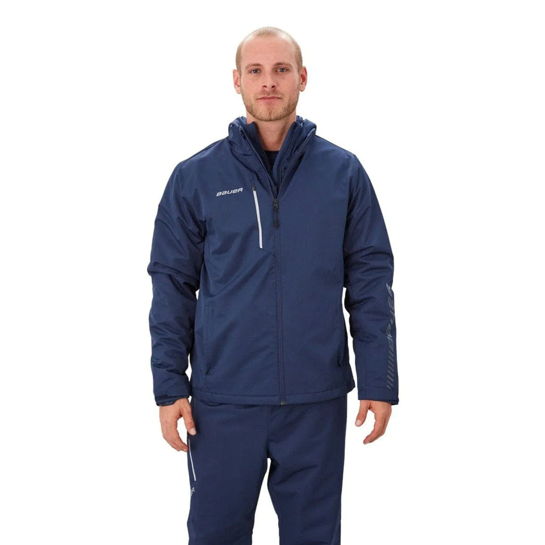 Bauer Supreme Midweight Junior Jacket - Navy | TheHockeyShop.com