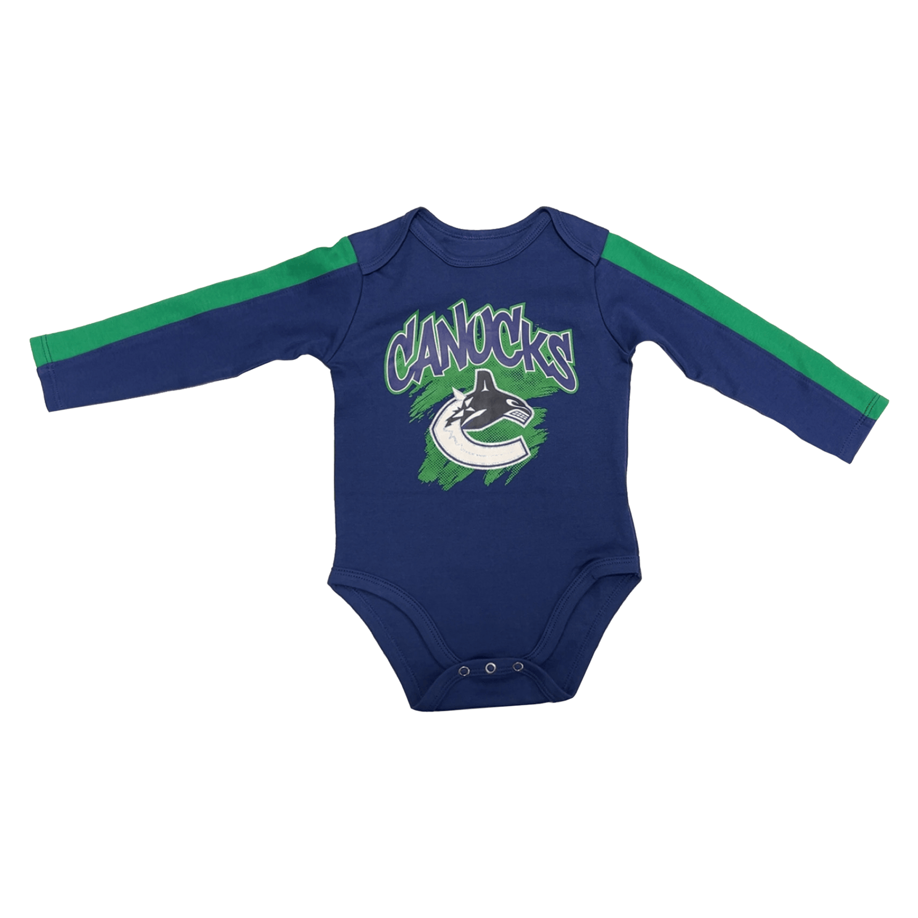 Outer Stuff NHL Wild Card Longsleeve Creeper Baby Set - Vancouver Canu