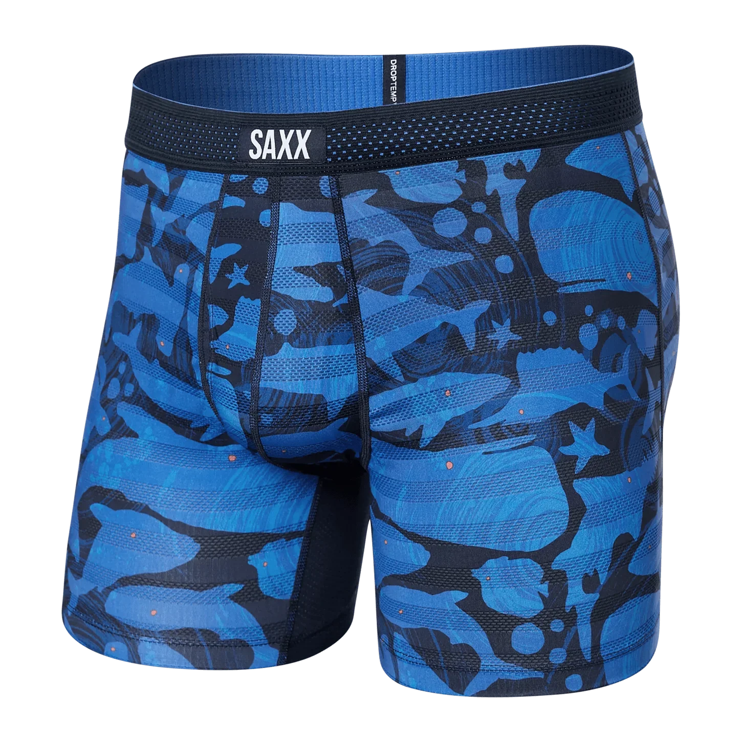 Saxx DropTemp Cool Mesh Boxers - Voyager Navy
