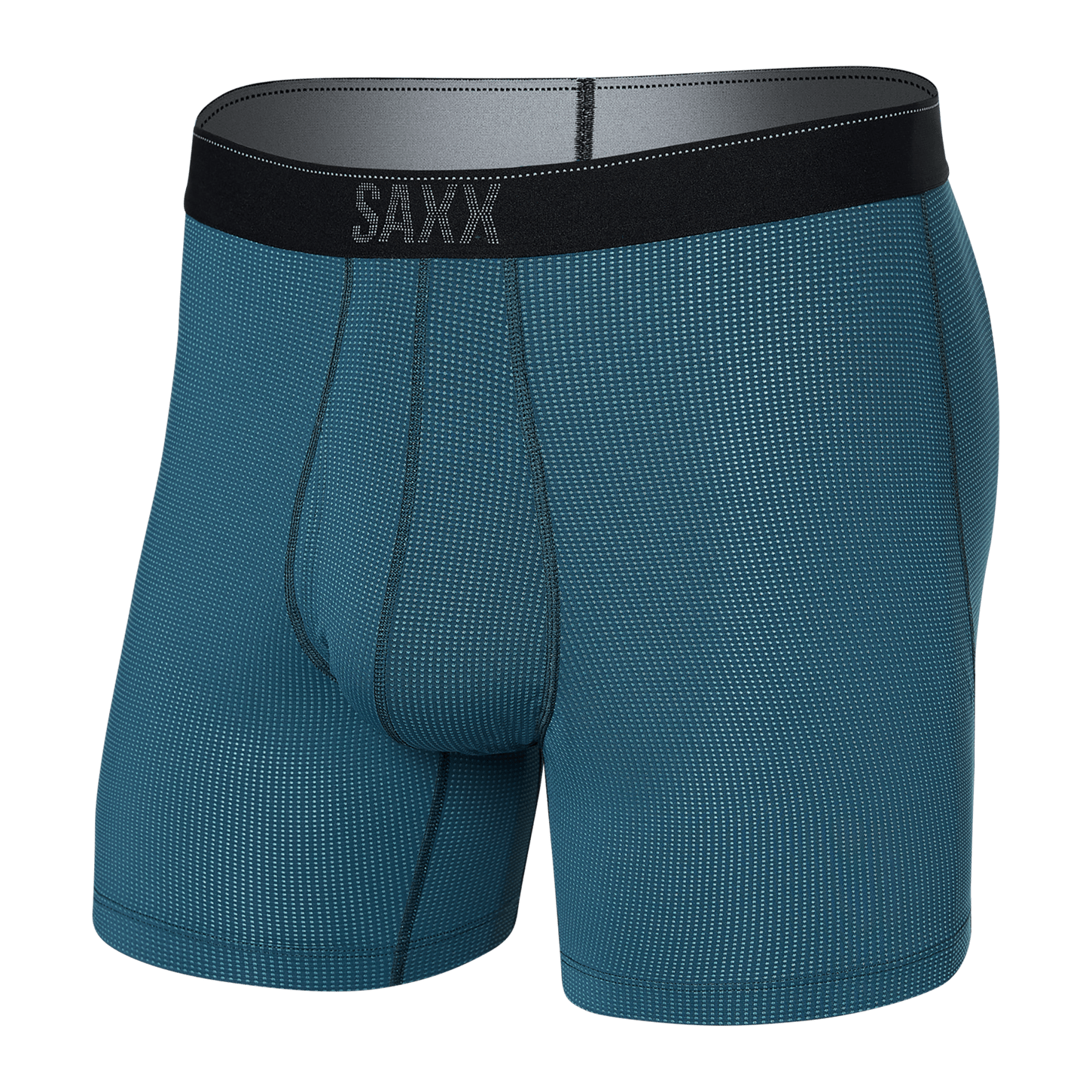 Saxx Quest Quick Dry Mesh Boxers - Storm Blue