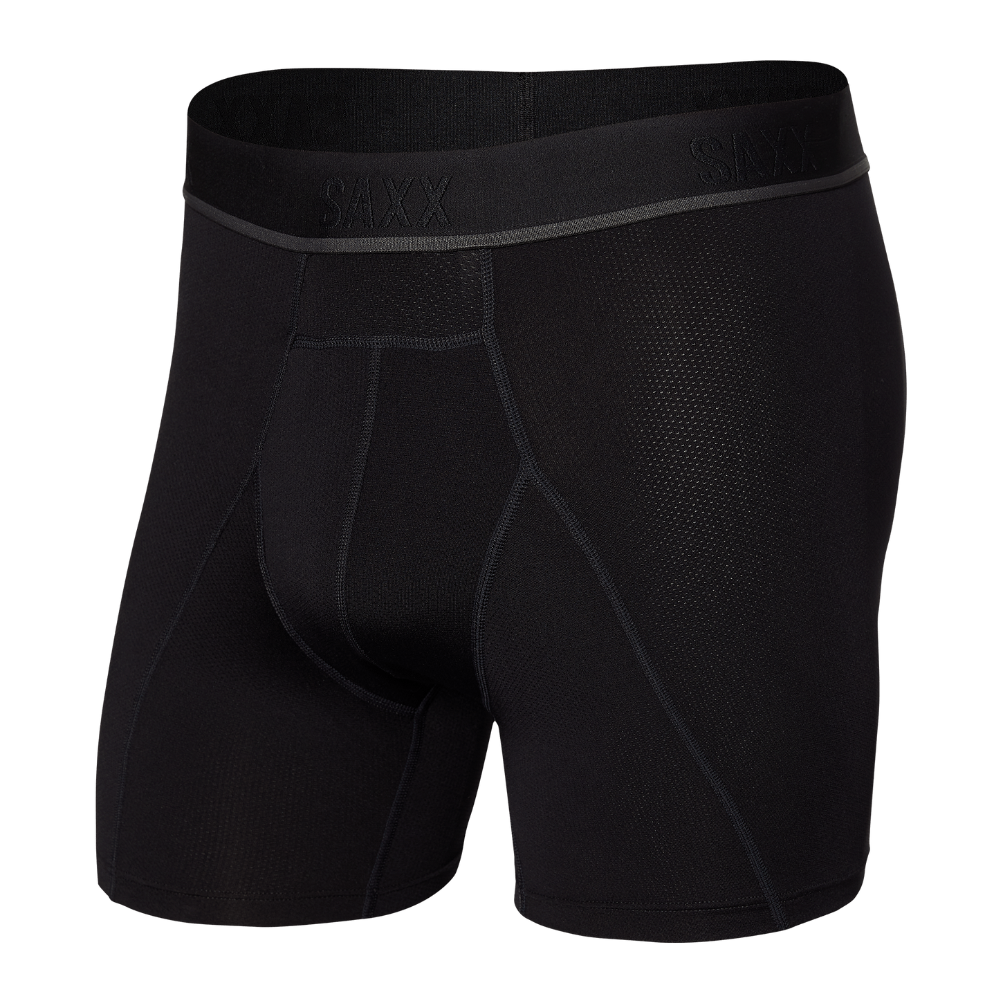 Saxx Kinetic Light Comp Mesh Boxers - Blackout