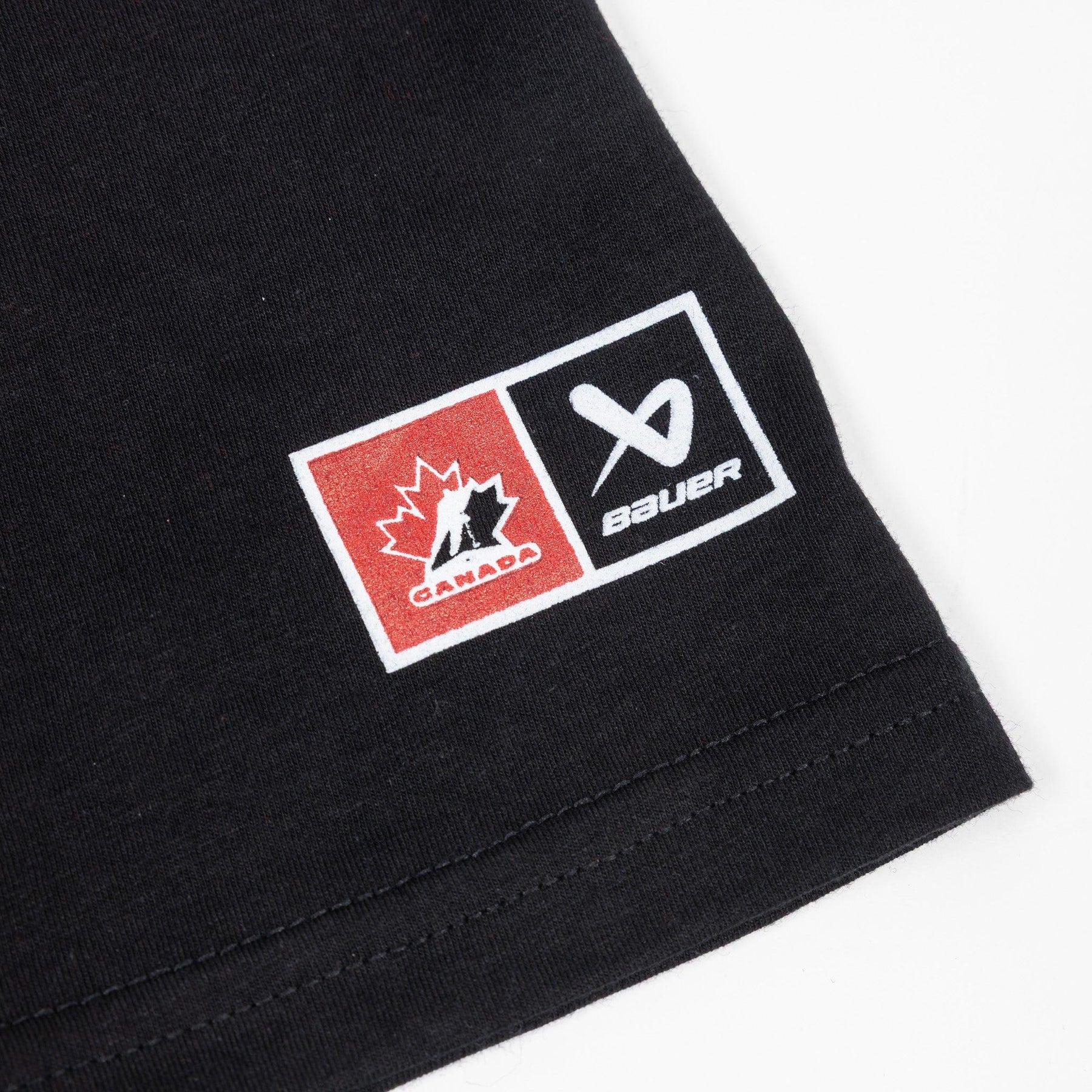 Bauer Hockey Canada Olympic Stacked Shortsleeve Shirt - Black ...