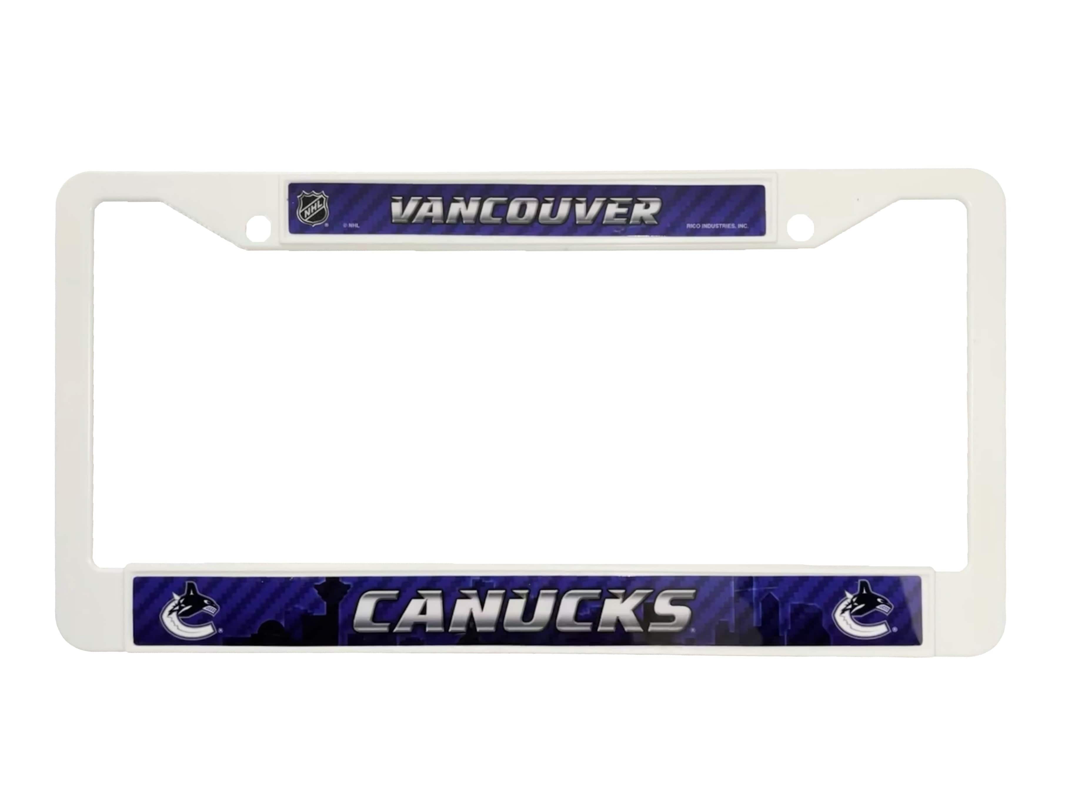 NHL Plastic License Plate Frame - Vancouver Canucks