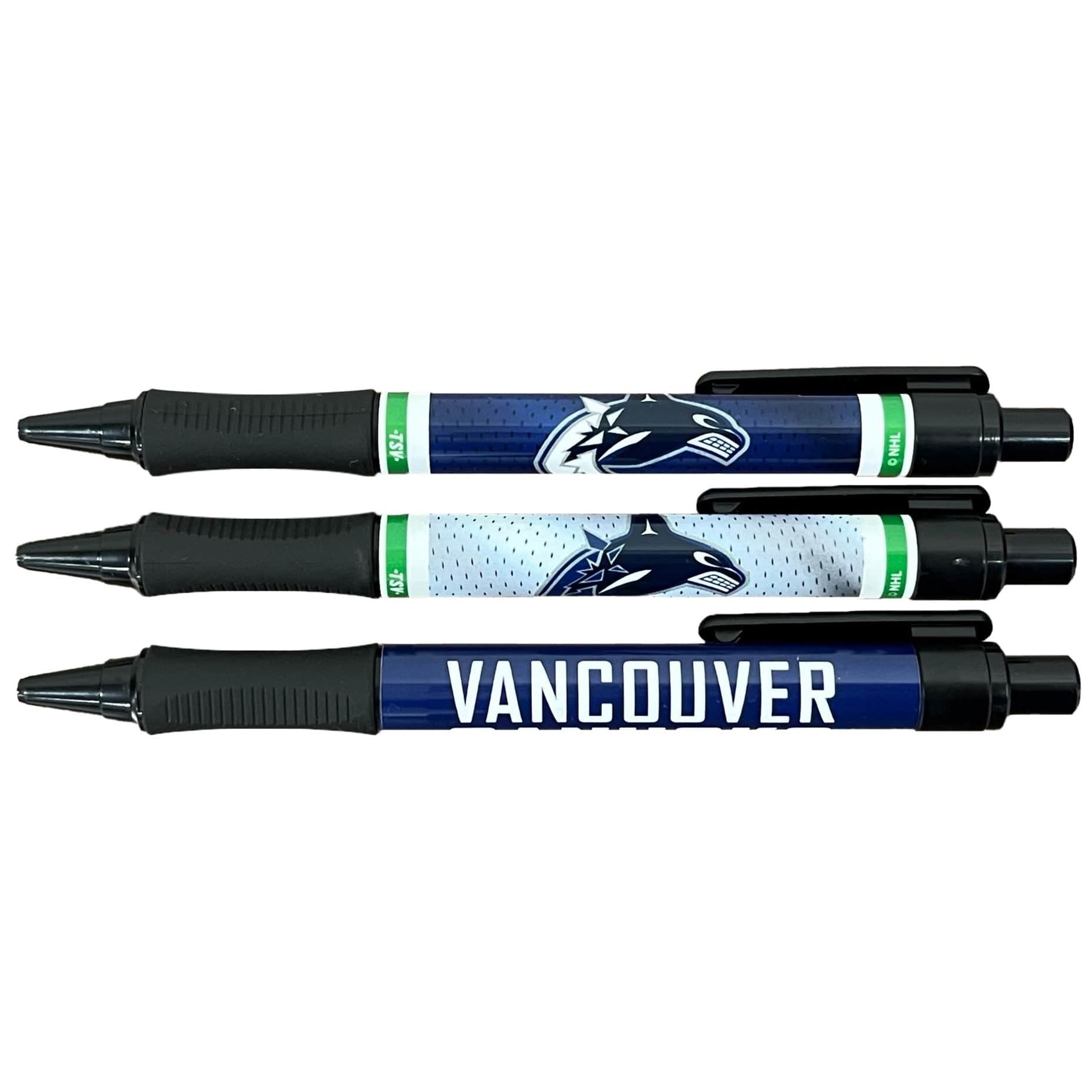 Sports Vault NHL Soft Pen (3 Pack) - Vancouver Canucks