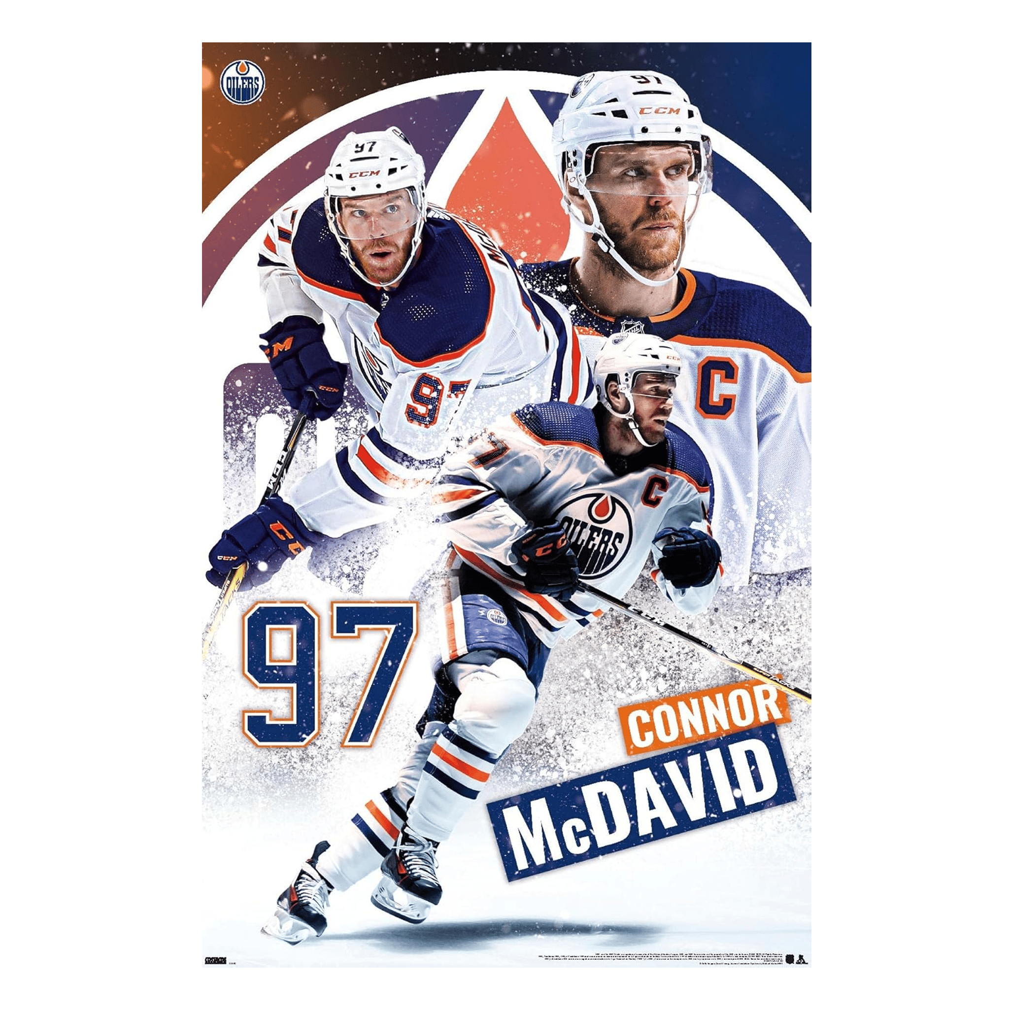 NHL Edmonton Oilers Connor McDavid 22 Poster