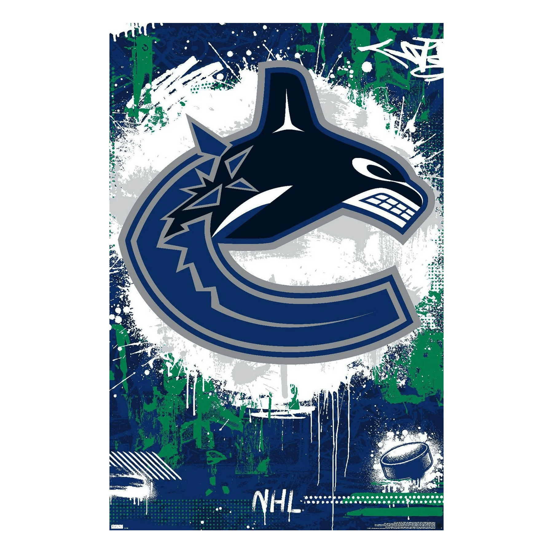 NHL Vancouver Canucks Maximilist Logo 23 Poster