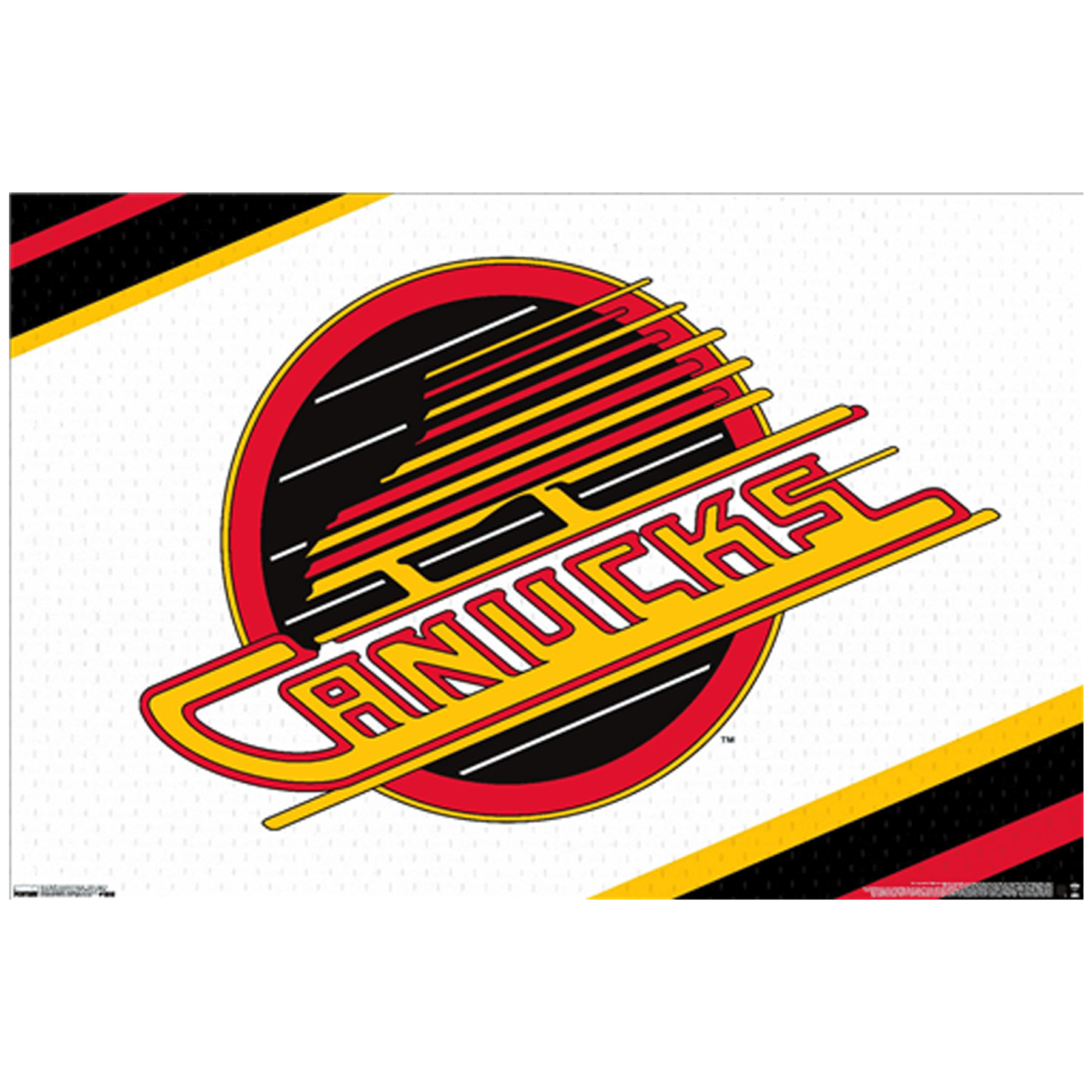 NHL Vancouver Canucks Retro Logo 19 Poster