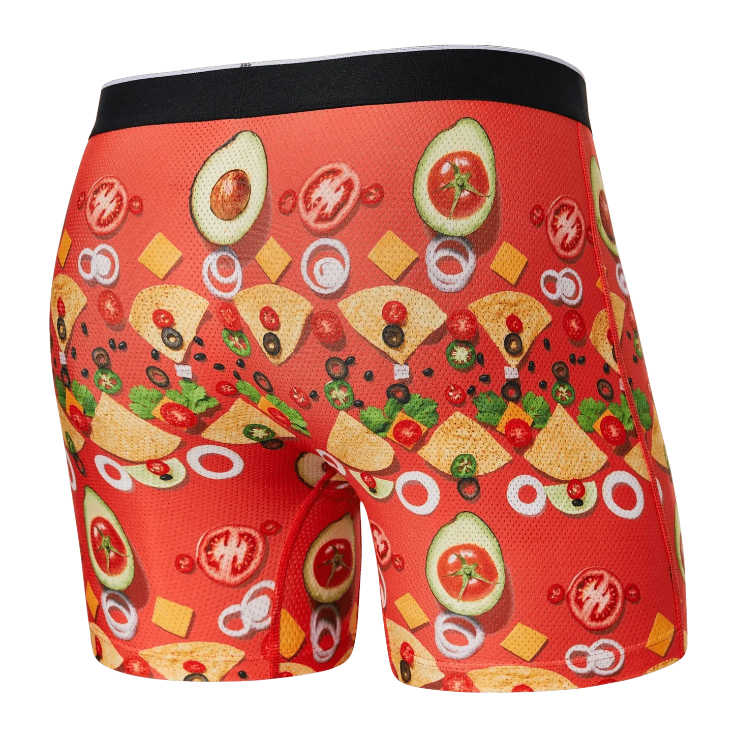 Saxx Volt Boxers - Deconstructed Nachos - Red | TheHockeyShop.com
