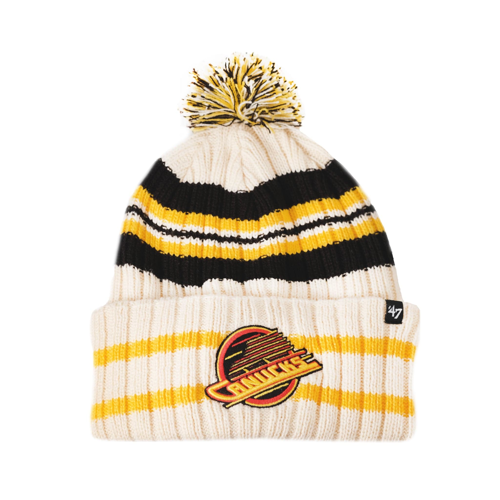 Vancouver Canucks Third Skate 47 Brand NHL Hone Patch Cuff Knit Toque