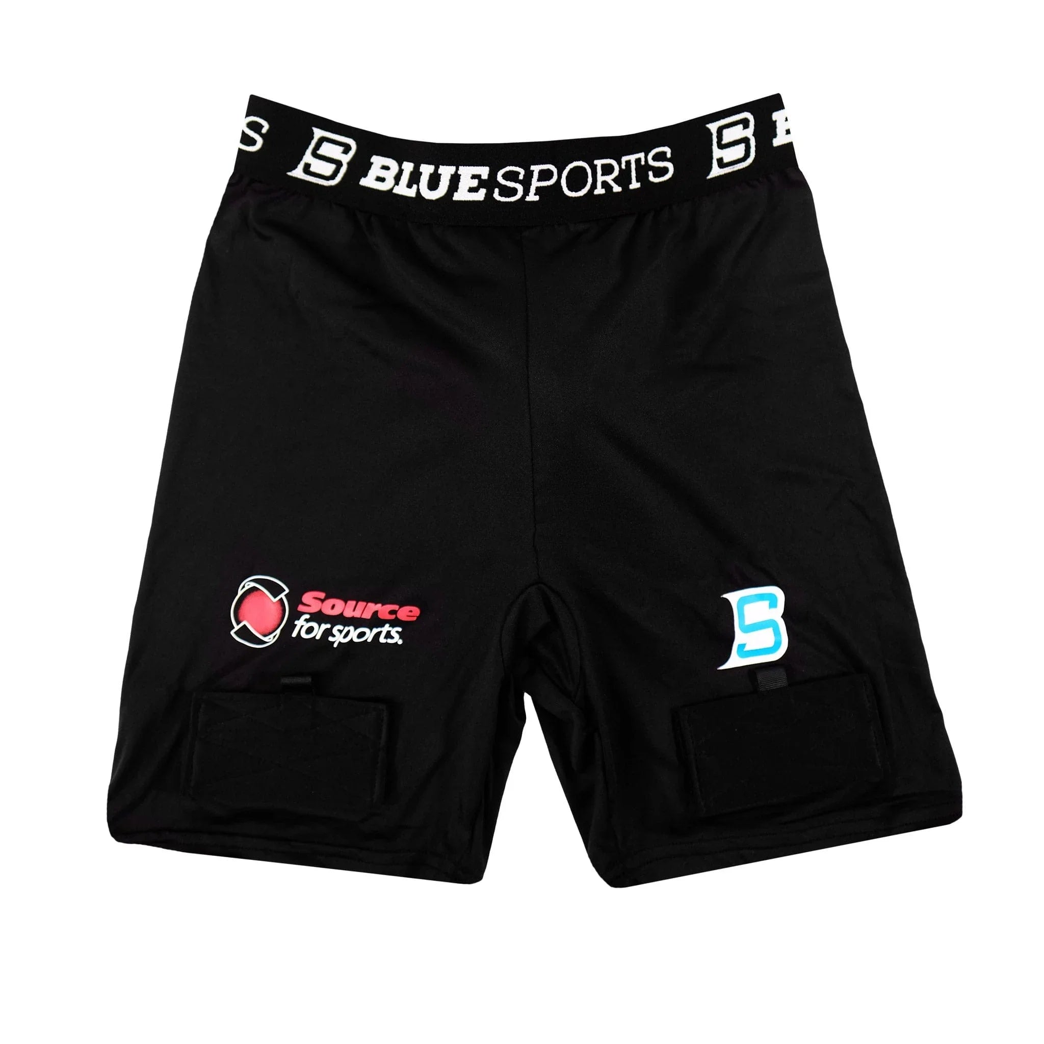 Blue Sports Classic Junior Compression Jock Shorts