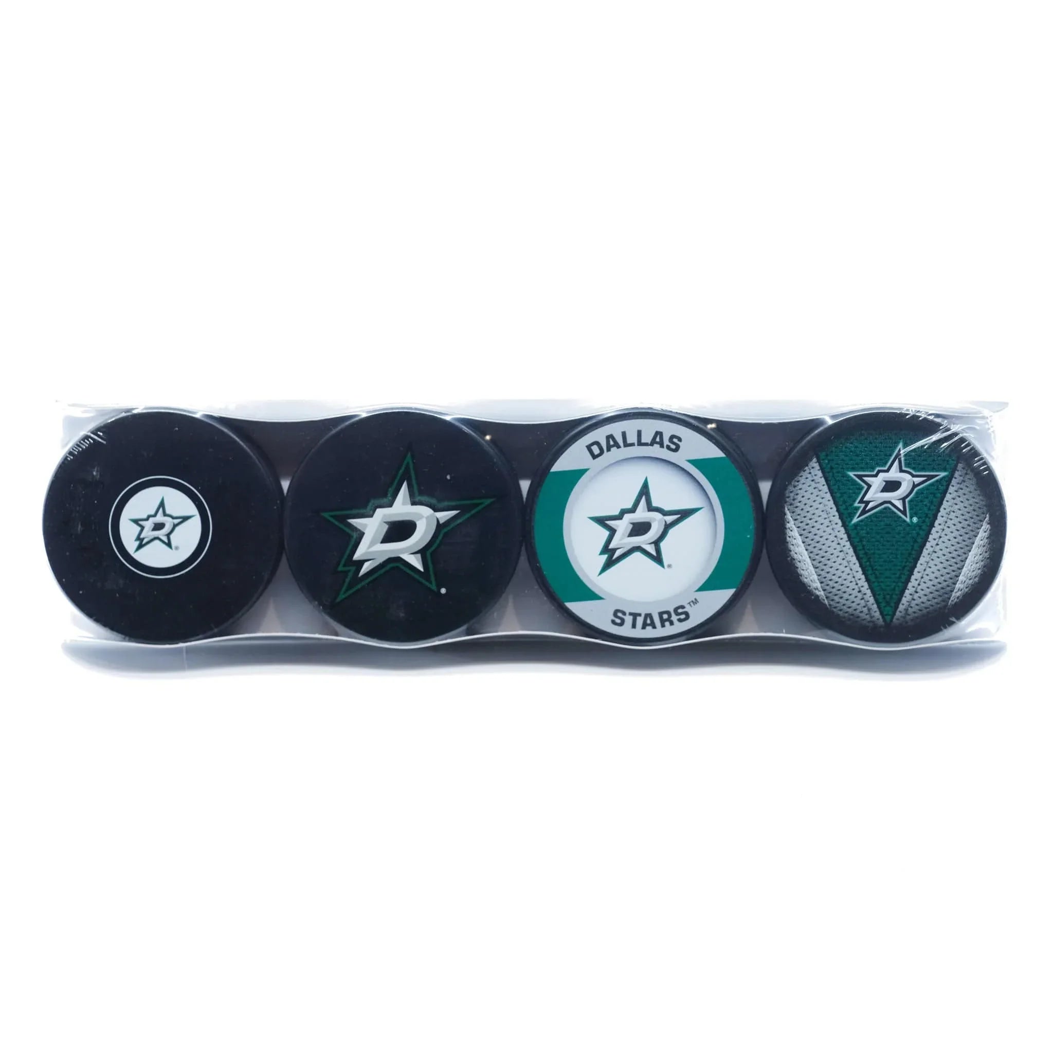 Dallas Stars Inglasco NHL Logo Hockey Puck (4 Pack)
