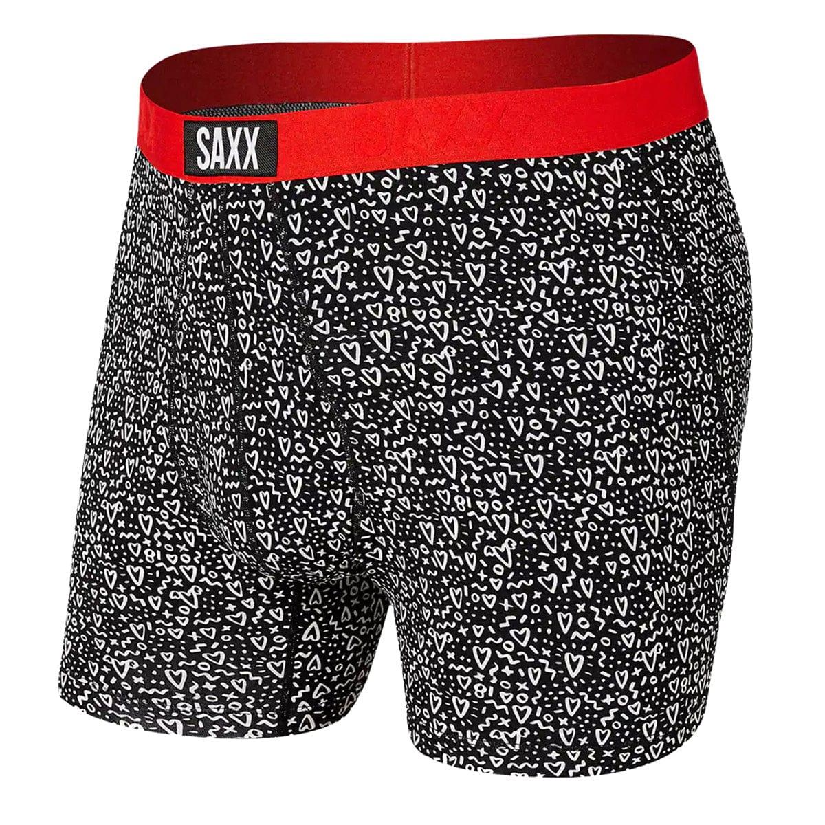 Saxx Vibe Boxers - Black Love Doodles