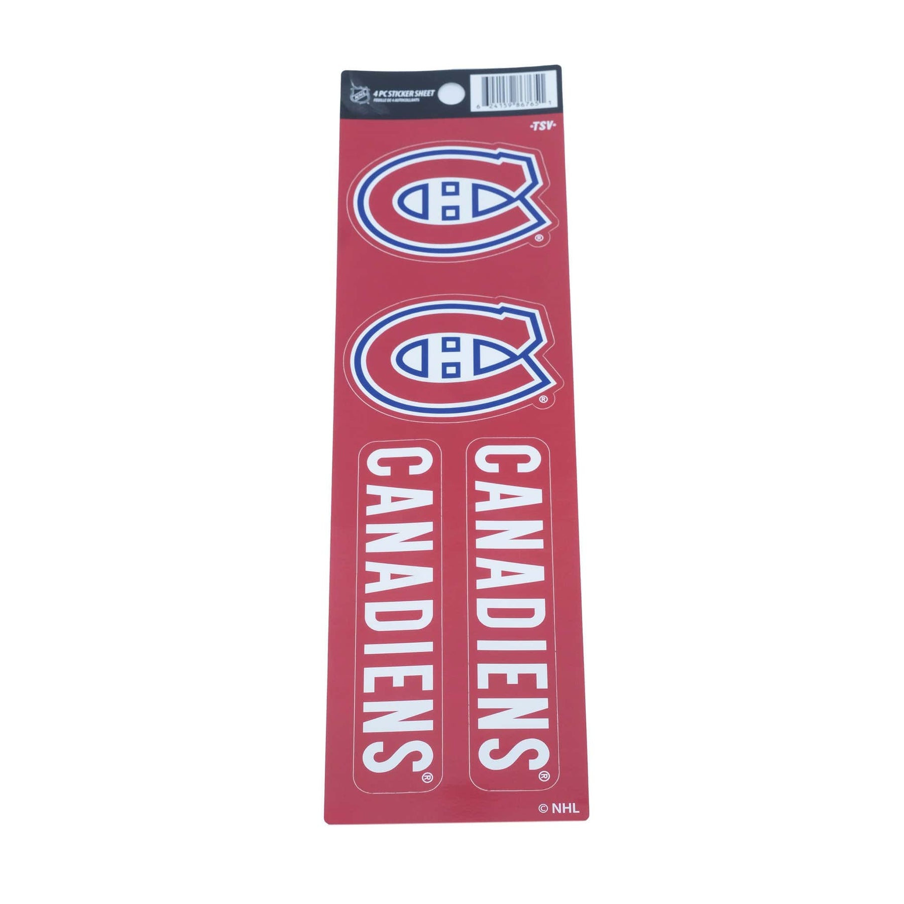 Montreal Canadiens Sports Vault NHL Sticker Set (4 Piece)